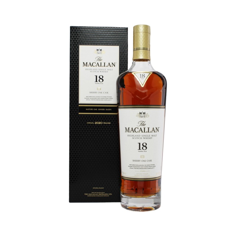 Macallan 18 Years Old Sherry Oak NV (2024 Released) (700ml)